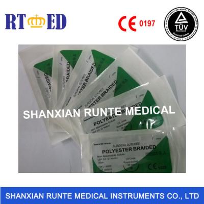 China Best price CE&ISO Approval Surgical Medical sutures, Polyester Non Absorbable sterial, safe material of polyamide for sale