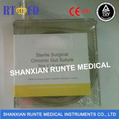 China Hospital Disposable Surgical sterial Chromic catgut Suture (Others PGA/PGLA/PDO/Silk/Nylon/Polyester) for sale