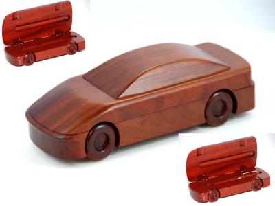 China Race Car shape Single wood Pen Box for sale
