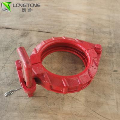 Cina Verticale a 6 pollici del morsetto della pompa per calcestruzzo, morsetto di tubo improvviso di Dn180 Bolt in vendita