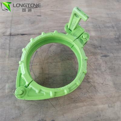 Cina Verticale a 6 pollici del morsetto della pompa per calcestruzzo, morsetto di tubo improvviso di Dn180 Bolt in vendita