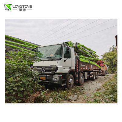 Cina BENZ Chassis Second Hand Concrete Pump Truck 46meter 52m 60m in vendita