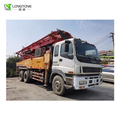 Cina 25m 30m 35m 38m 45m 50m Boom Pump Truck Mounted Concrete Mixer And Pump in vendita