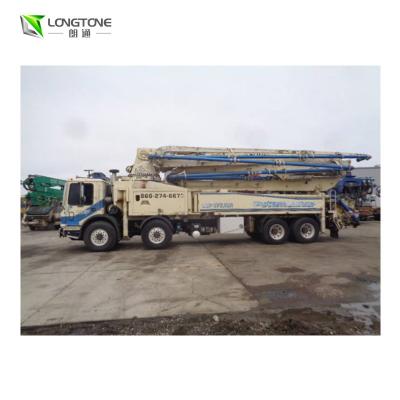 Cina Used Yellow Truck Concrete Pump with 24-36 M Distance 6-6.6 MPa Pressure in vendita