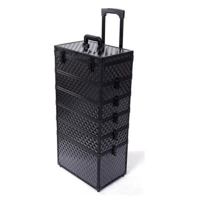 Cina Cassa multifunzionale del carrello di viaggio di trucco dell'OEM con tirata staccabile Rod in vendita