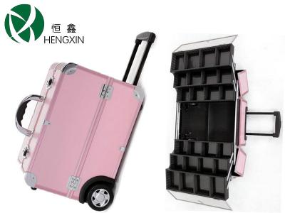Cina La cassa cosmetica su misura del carrello del modello con compone i vassoi di estensione in vendita