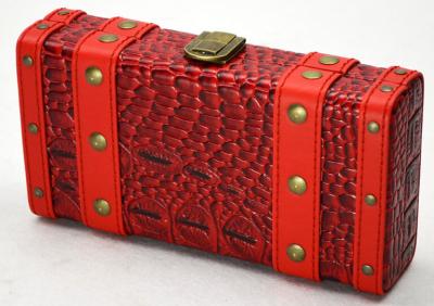 Cina Serratura del metallo dell'organizzatore di vanità di trucco della borsa del coccodrillo di modo dell'unità di elaborazione in vendita