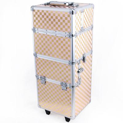 China 4 en 1 impresión linda del diseño del cartón del caso de la prenda impermeable de la PC de la carretilla del maquillaje en venta