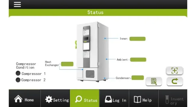 -86 Degrees Ultra Low Temperature Freezer 588 Liters for Laboratory and Boimedical