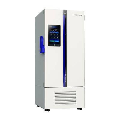 China -86oC Sistema de auto-cascada 485L Ultra-baja temperatura congelador de pecho para uso en laboratorio y hospital en venta