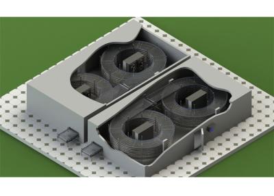 China Industrial Screw Cooling Tower System Spiral Freezer Conveyor Stainless Steel Materials for sale