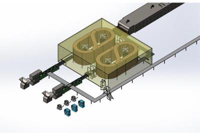China High Output Biscuit Cooling Conveyor Automatic Spiral Tower Conveyors System for sale