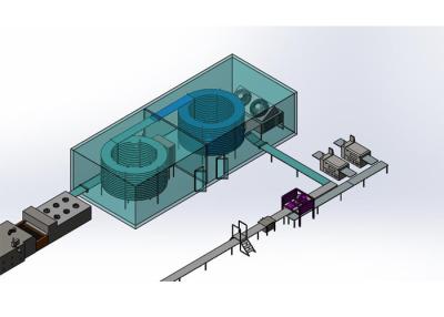 China Advanced Biscuit Cooling Conveyor Industrial Electric Spiral Cooling Tower for sale