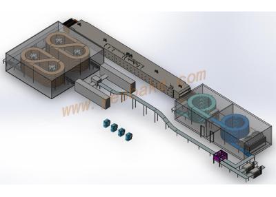 China Automatic Spiral Cooling Conveyor Bread Cooling System Production Line CE Certificate for sale