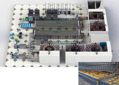 中国 High Efficiency Hamburger Press Forming Processing Production Line 販売のため