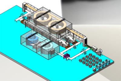 中国 Automatic Bread Making Process Production Line For Food Factory 販売のため