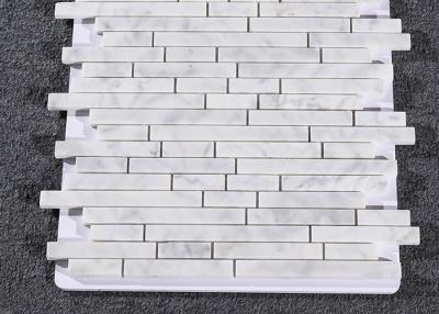 China 0.27 Inch 12x12inch Tumbled Marble Mosaic Tile For Kitchen for sale