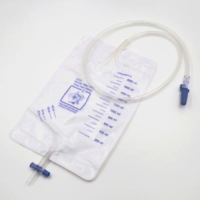 China Bolso del drenaje de Nephrostomy de la válvula del tornillo, bolso ORCL del tubo de Nephrostomy del puerto del muestreo 2000ml en venta