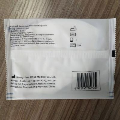 Cina Maschera di protezione di Earloop 5Ply Kn95, 95% - 99,9% maschera valvolata del respiratore Ffp2 in vendita