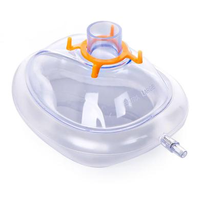 Cina Maschera di protezione anestetica della valvola gonfiabile, maschera di anestesia del PVC di dimensione 0-6 del CE in vendita