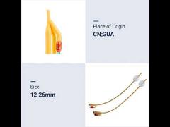 3 Way Latex Foley Catheter 5ml-30ml Balloon Medical Urinary Tube