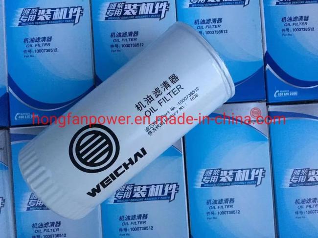 Engine Parts Filters to Weichai Engines Oil Filter 1008083387 Fuel Filter Coarse Fuel Filter