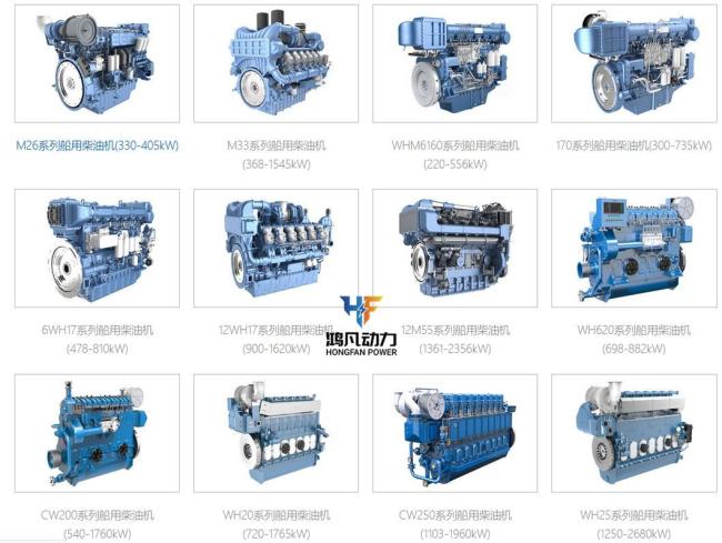 Weifang Weichai Whm6160 Series Marine Diesel Engine (220-556kW) Shipping Boat