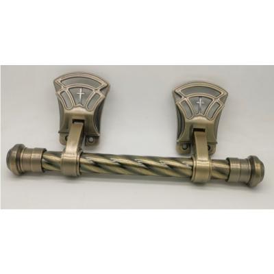 China Punhos plásticos do balanço do caixão do ABS de bronze antigo com a tubulação de aço torcida à venda