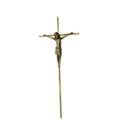 China Kreuz des Metall-Begräbnis-katholisches Schatullen-Kruzifix-8mm mit Aluminium-Christus zu verkaufen