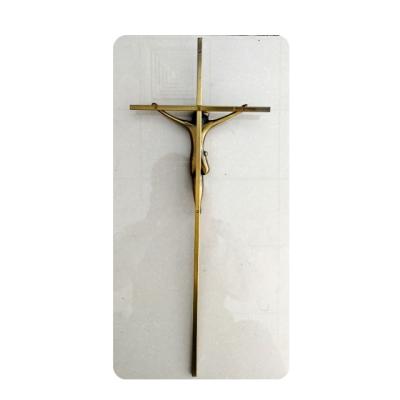 China Kreuz des Metall-Begräbnis-katholisches Schatullen-Kruzifix-8mm mit Aluminium-Christus zu verkaufen