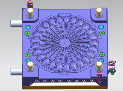 Cina High speed Disposable  spoon Mould with Hot-Runner/cold runner For PP/PS 64cavity in vendita