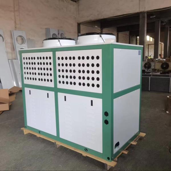 Quality High Energy Efficiency Air Cooled Copper Condenser U-Shaped Design for Mushroom Cold Storage Refrigeration System Refrigerant for sale
