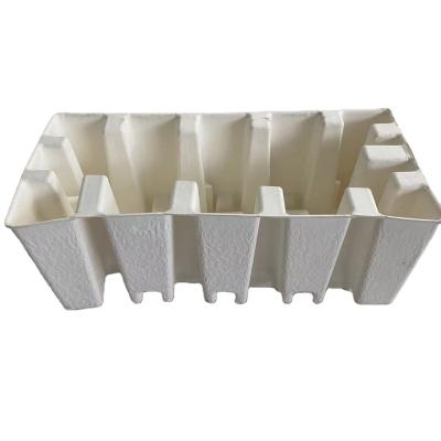 China Embossed Logo Moulded Pulp Packaging Recyclable Molded Fiber Packaging for sale