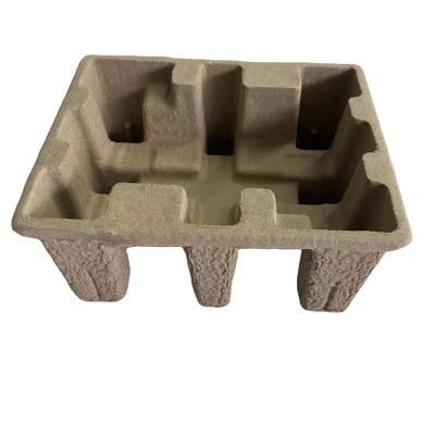 China Embossed Logo Moulded Pulp Packaging Recyclable Molded Fiber Packaging for sale
