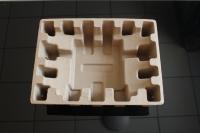 China Embossed Logo Electronics Molded Pulp Trays Pulp Mold Packaging for sale