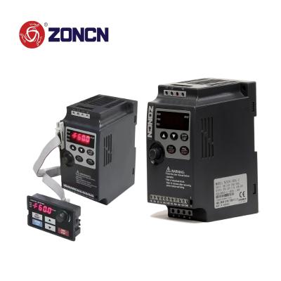 China ZONCN Original NZ100-1R5G-2 VFD 220v Single Phase 1.5kw 2hp Variable Frequency Drive for sale