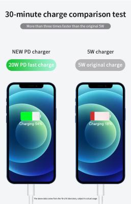 China LCD Wall Charger 20W PD Mini Lightning Type C Adapter Charging 3.0 QC Fast PD Charger for sale