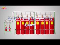Sistema de supressão de incêndio de estação de gasolina de aço FM 200 4L ou 8L DC24V/1.5A