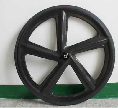 China New Hot Sale top light 700c 5-spokes carbon clincher wheel with 66mm for road &track bike for sale