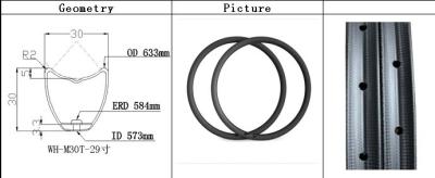 China new china factory price Only 360g super light 25mm mtb 29