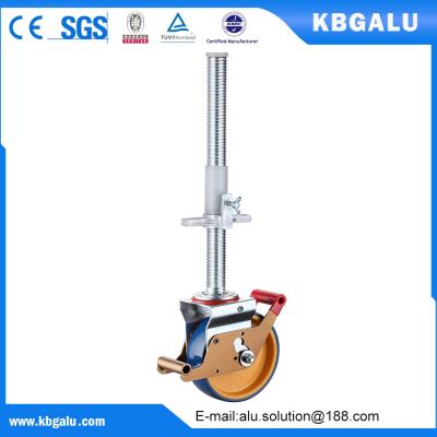 China 8 inch scaffold wheel with steel ajustable leg for sale