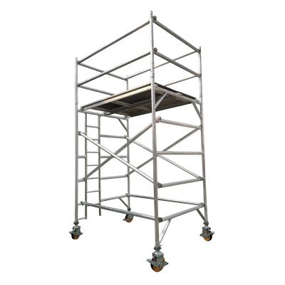 China Double width aluminum scaffold tower with 2.5m standing height for sale