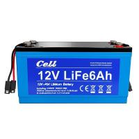 China Cell 3.2V6AH 12V LiFePO4 Lithium Battery Including CAN20 RS232 RS485 Communication Suitable for Marine and RV Power Solutions for sale