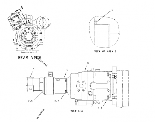 零件图 1709918 PUMP GROUP-PISTON - TQerpillar 备件| Allbiz 777parts.com