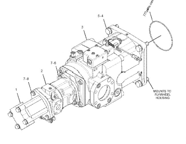 零件图 1709918 PUMP GROUP-PISTON - TQerpillar 备件| Allbiz 777parts.com