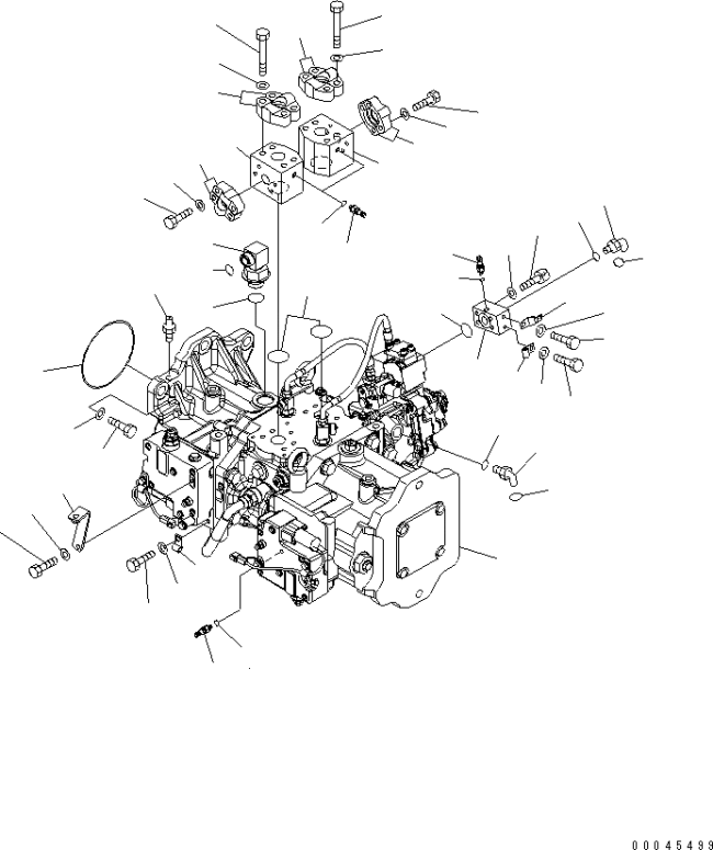 KOMATSU 708-2K-00110 Parts PUMP ASS'Y