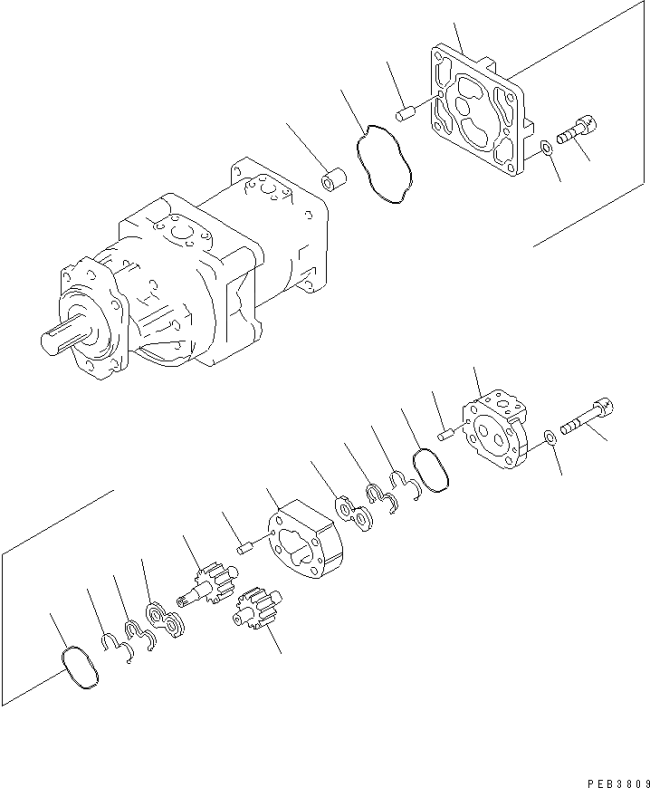 D375A-3D S/N 17001-UP (-50cent. Spec.)