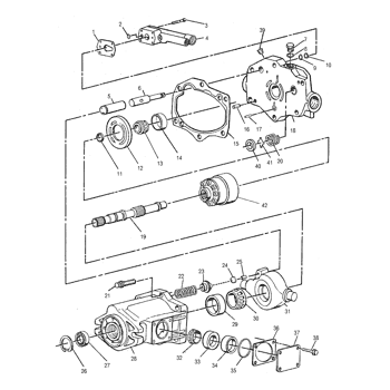 Caterpillar 4T1029 Parts scheme PUMP GP-PISTON