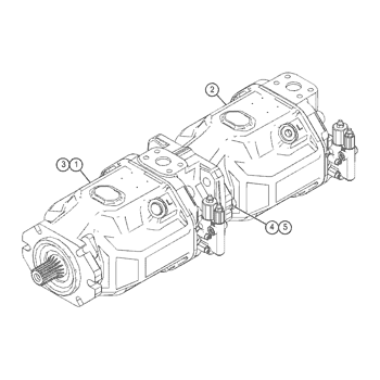 Caterpillar 4588651 Parts scheme PUMP GP-PISTON