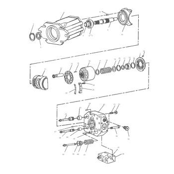 Китай 9T-8647 9T8647 0R4608 для CAT Track D7H D7R D8N PUMP GP-PISTON гидравлический главный насос продается